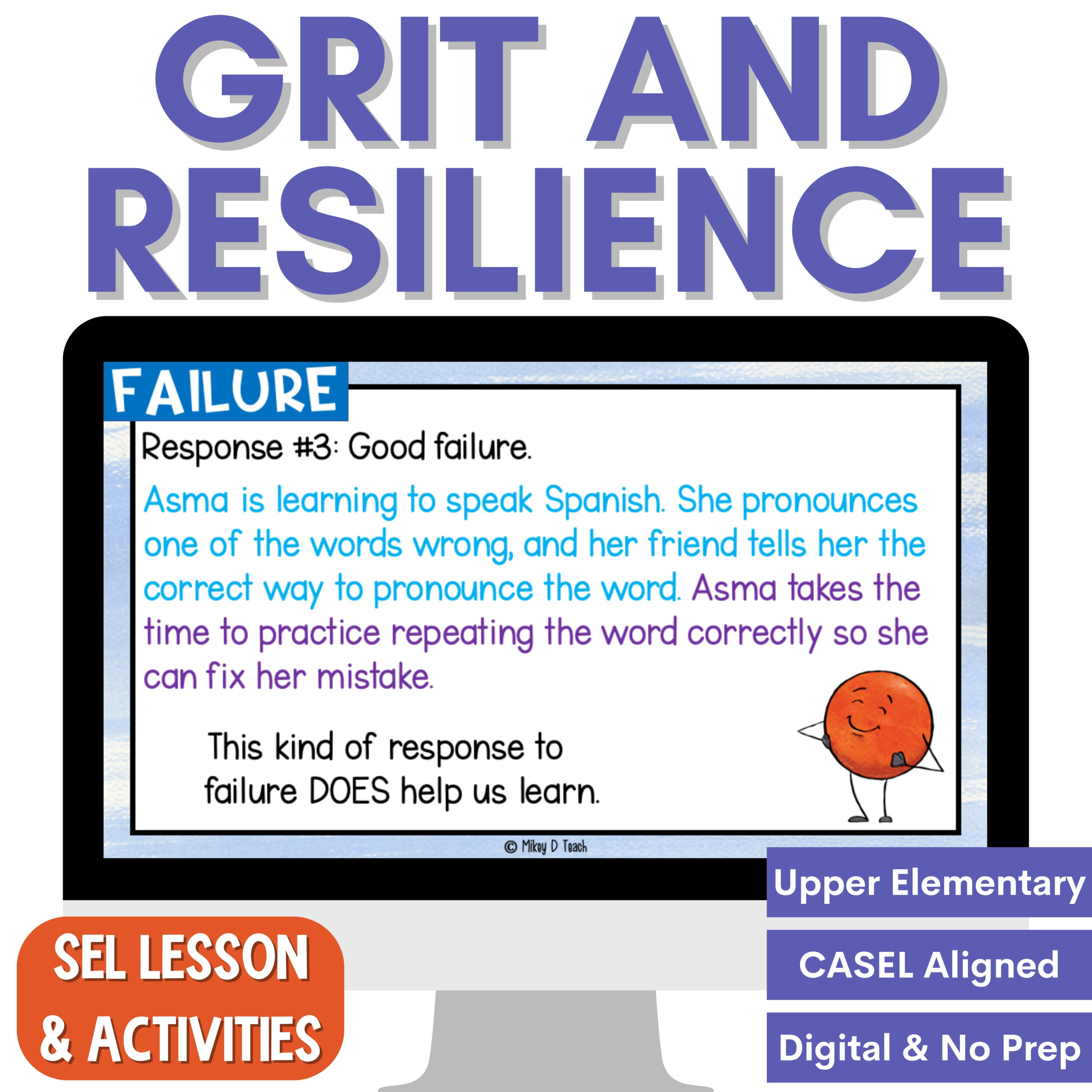Grit and Resilience Lesson and Activities - Growth Mindset ...
