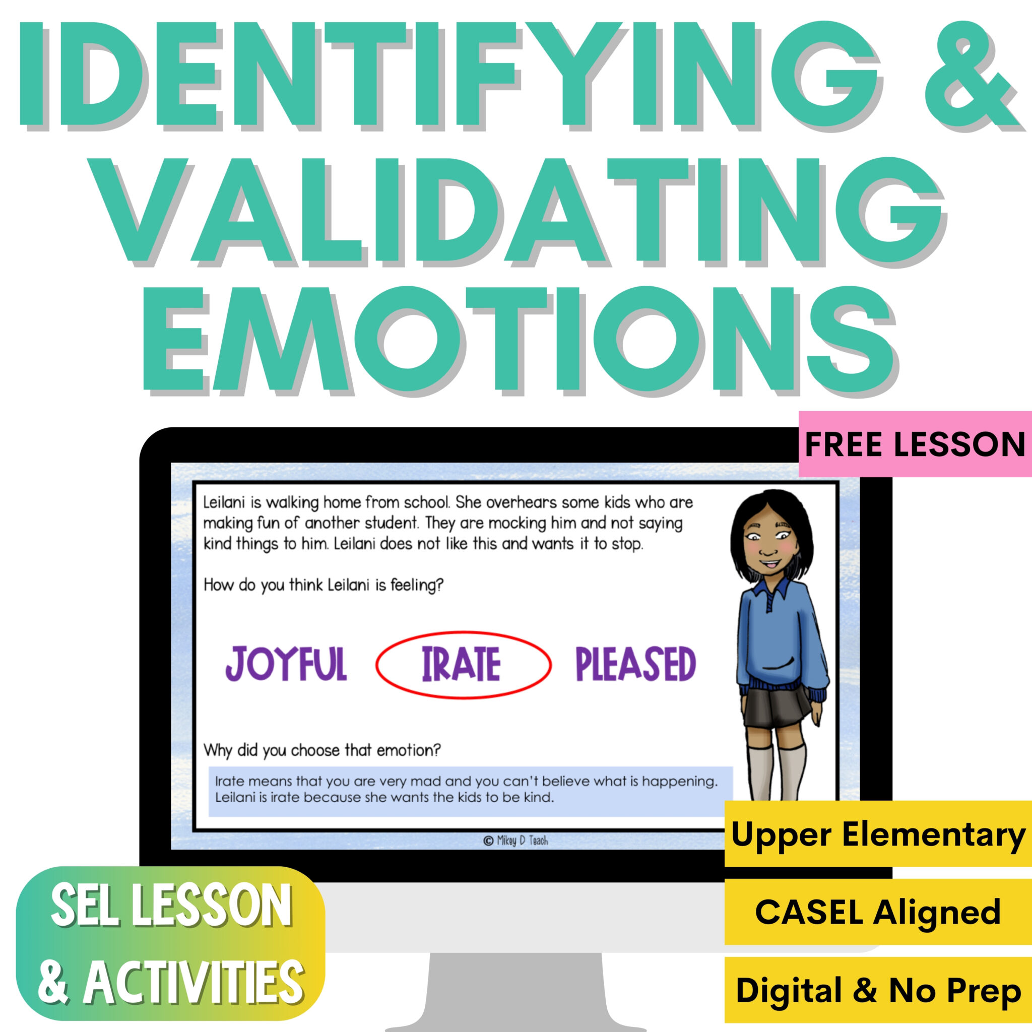 Identifying and Validating Emotions SEL Activities - Digital Google ...