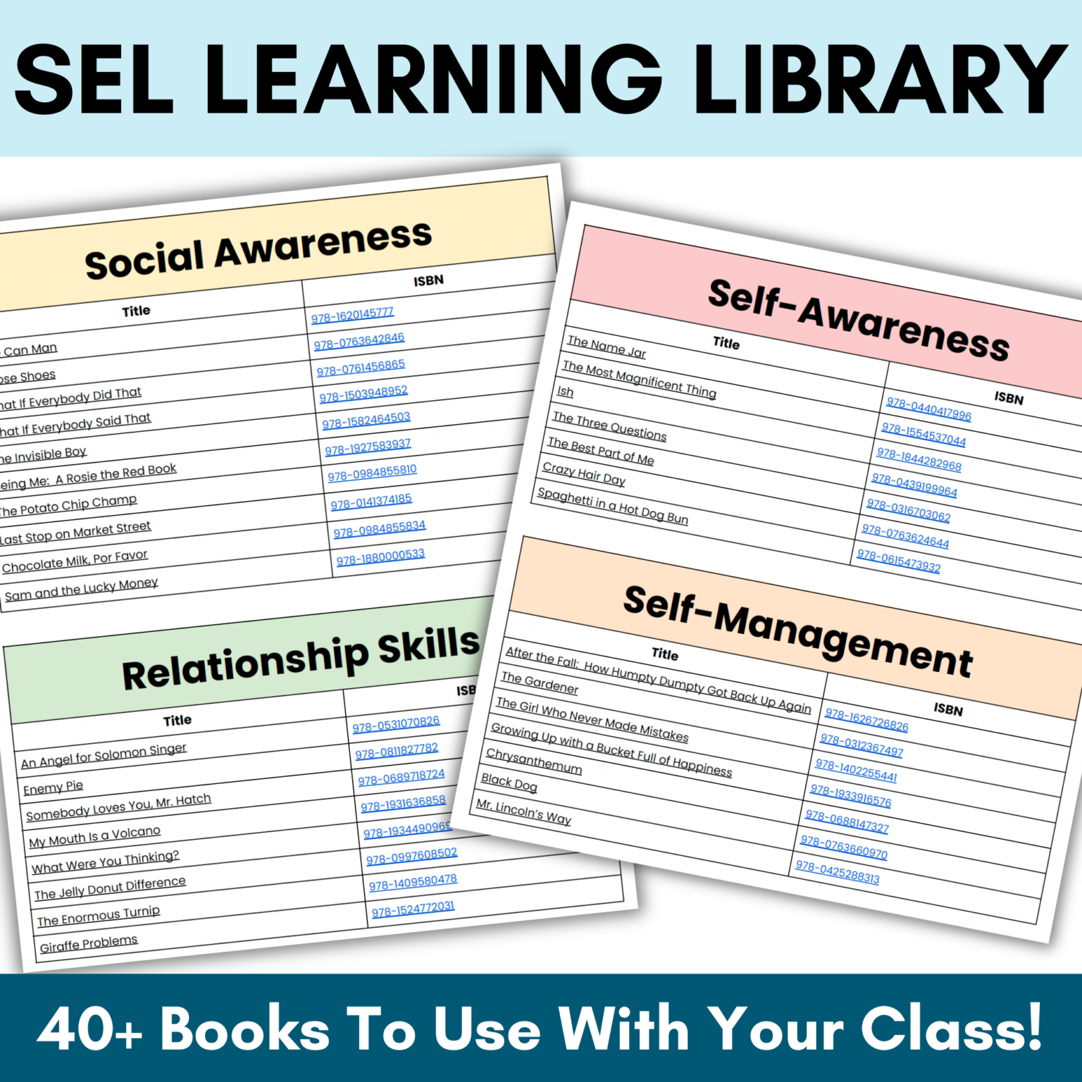 The SEL Library List - Picture Books & Sample Lesson - Mikey D Teach