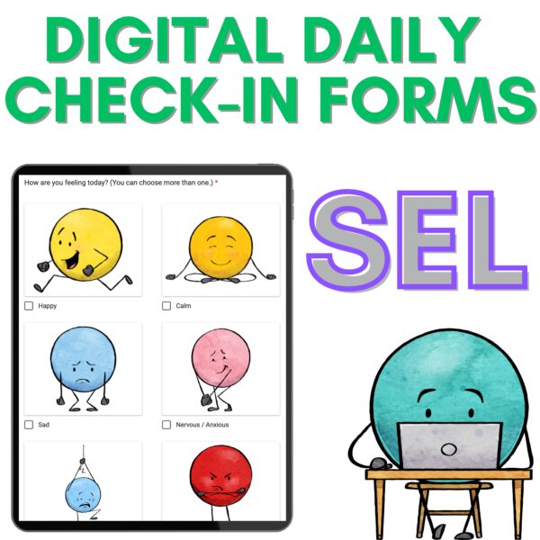 Daily Check In For Social Emotional Learning - Morning Check in Forms ...